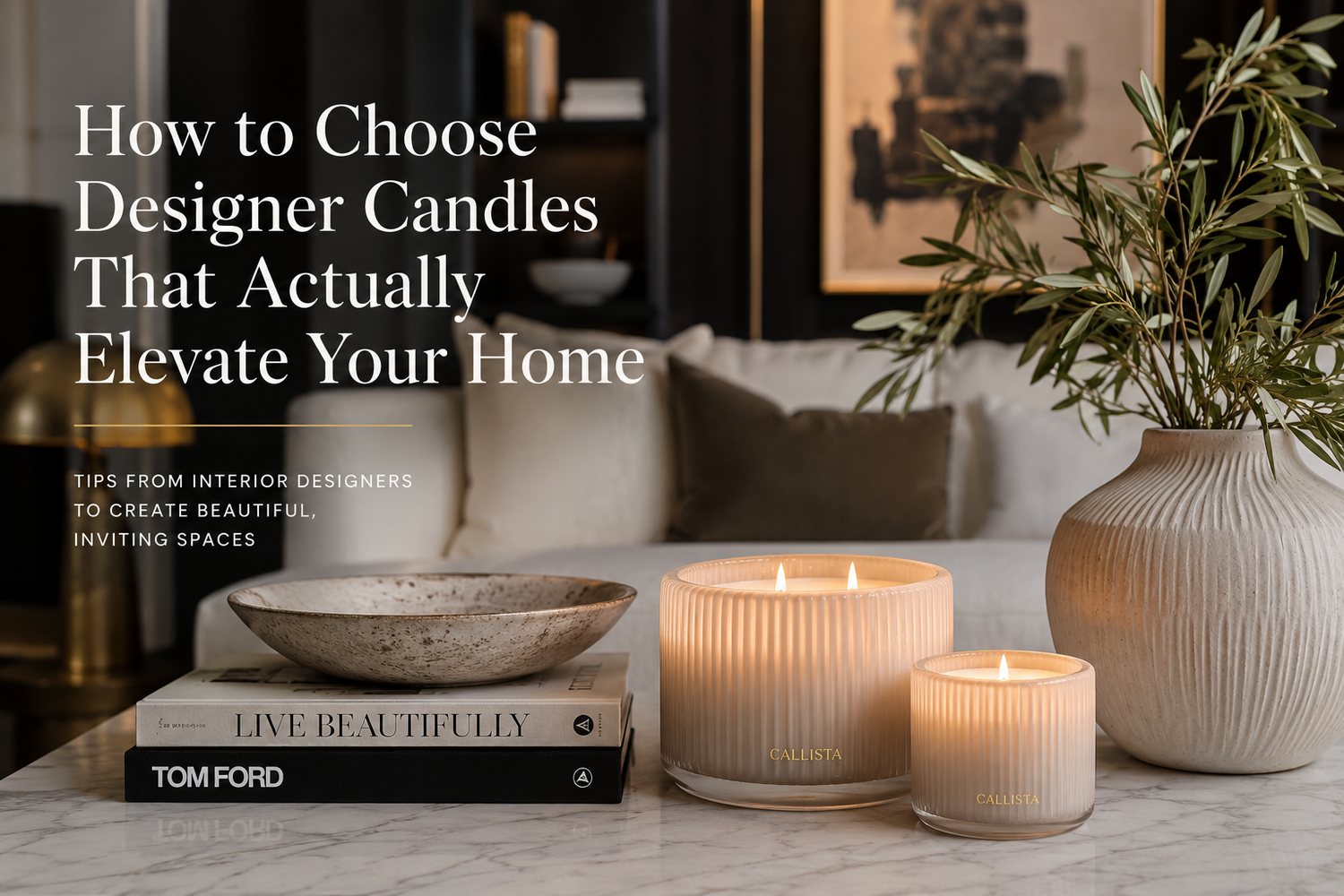 How to Choose Designer Candles for Luxury Home Interiors | Callista ...